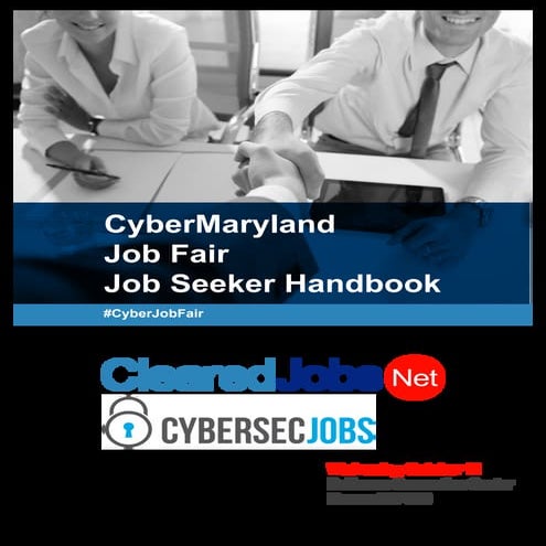 Cyber Maryland Job Fair Job Seeker Handbook Oct 11, 2017, Baltimore, Maryland | PDF