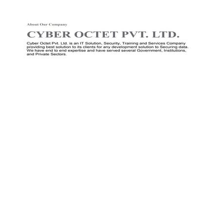 cyber octet | PDF | Technology & Computing