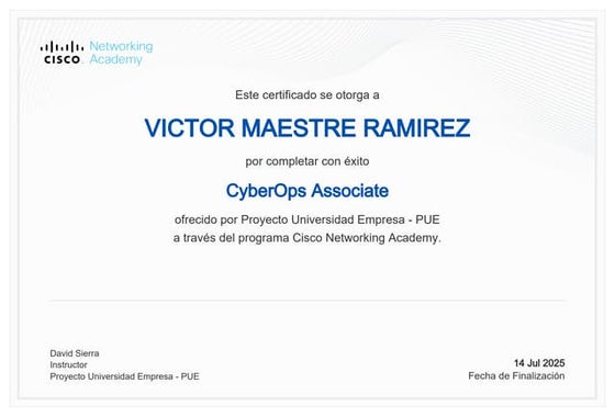 Ethical Hacker Certificate - Cisco Networking Academy Program | PDF