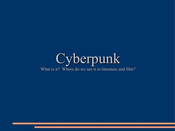 Example cyberpunk noir | PPT | Video Game Genres | Video Gaming