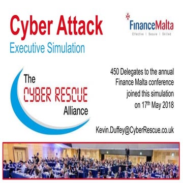 Cyber Attack Simulation for 450 Executives | PPTX