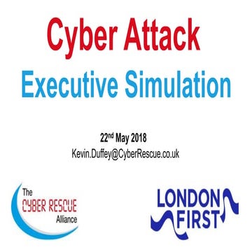 Cyber Attack Simulation for 450 Executives | PPTX