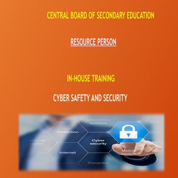 TRAINING SESSION ON CYBER SAFETIY AND SECURITY | PPTX