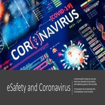eSafety Bible Guide for Coronavirus Isolation | PPT