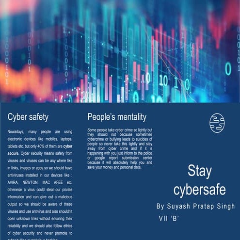 cyber safety Presentation for staying safe | PPTX