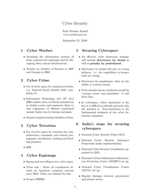The National Cyber Security Strategy: Success Through Cooperation | PDF