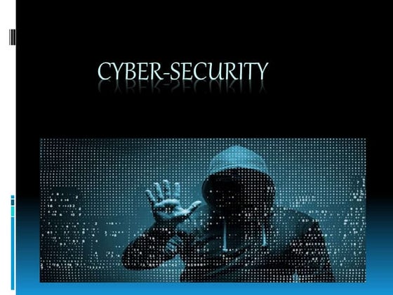 Introduction To Cyber Security Presentationpdf