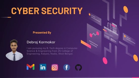 Introduction to cyber security | PPT