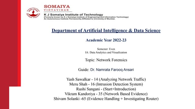 Network Forensics | PPTX