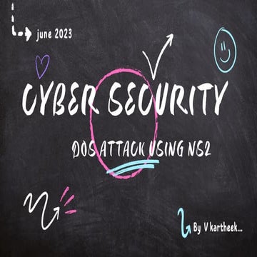 cyber security DOS attack using NS2 ppt content | PDF
