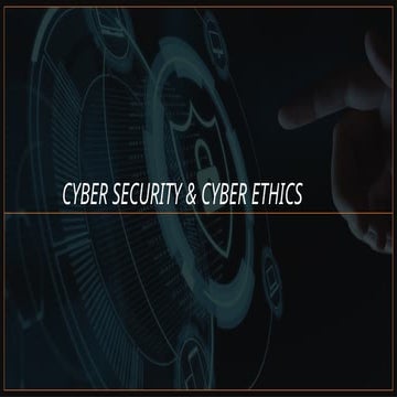 Introduction to Cyber Security and Online Ethics.pptx