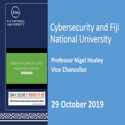 Cybersecurity and Fiji National University | PPTX