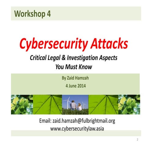 Cyber Security Attacks - Critical Legal and Investigation Aspects | PDF
