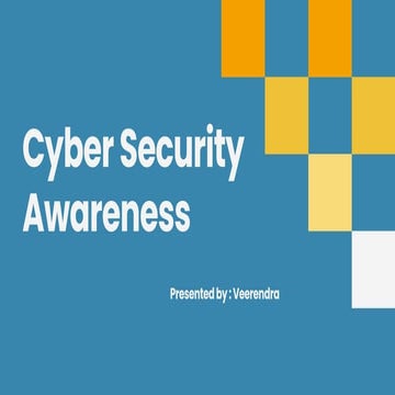 Cyber Security Awareness | PPT