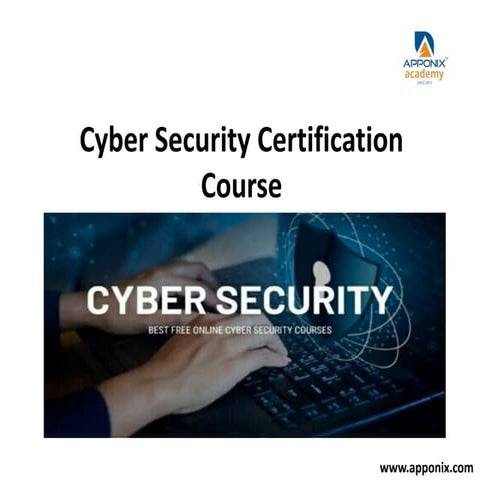 Cyber Security Certification Training Course Ppt