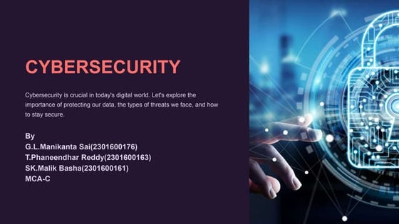 Introduction To Cyber Security Presentation Pdf