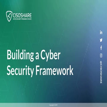 How to Build a Cyber Security Framework | PDF