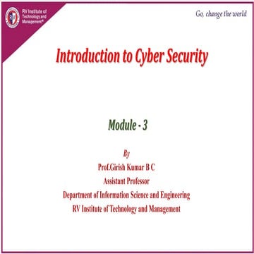 Cyber Security Module 3.pptx Cybersecurity is the practice of ...