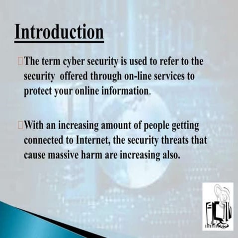 Cyber Security and its importance in competitive world | PPT