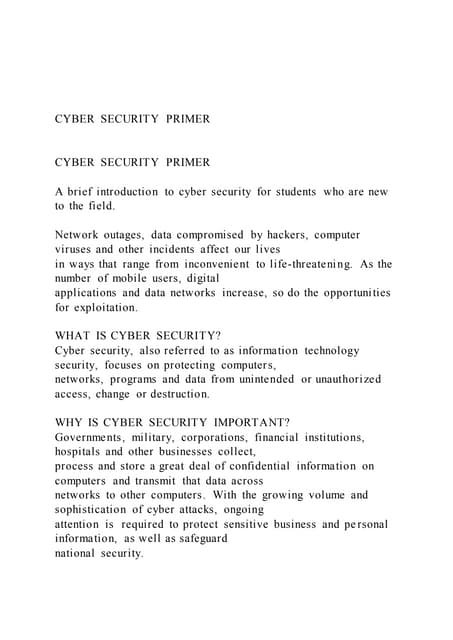 Security Audits & Cyber | PDF