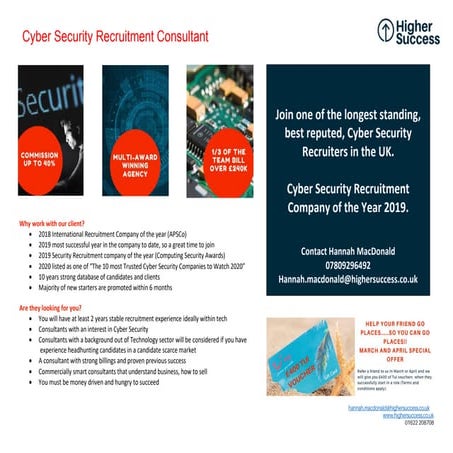 Cyber Security Recruitment Consultant Ppt