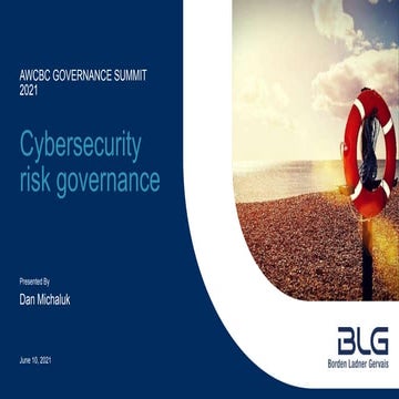 Cybersecurity Risk Governance | PPTX