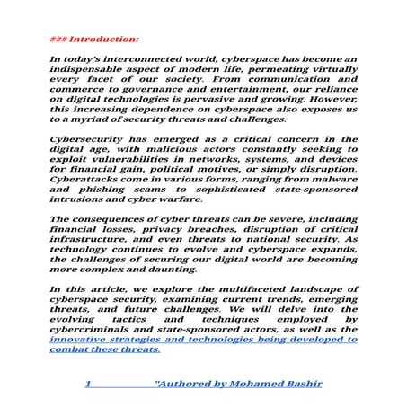 State and Private sectors in cyberspaces | PPTX