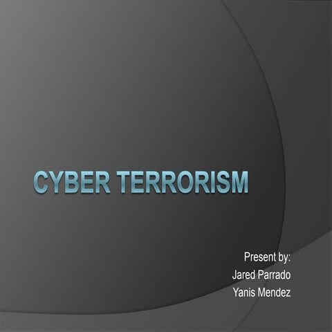 Cyber terrorism | PPTX