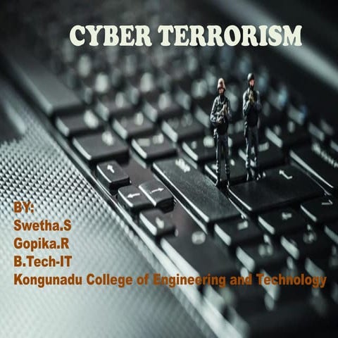 Cyber Terrorism for students to learn lot of concept | PPTX