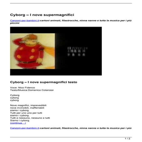 Cyborg – I nove supermagnifici | PDF