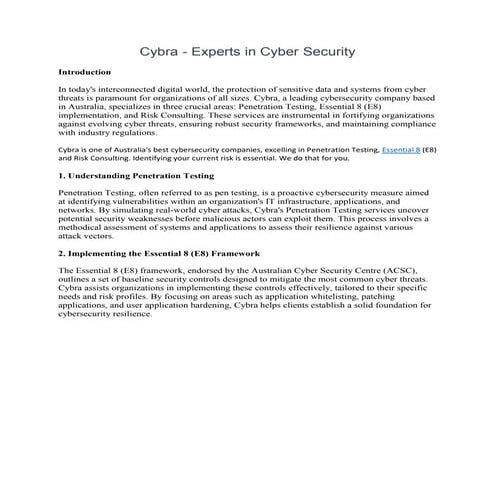 IT SECURITY ASSESSMENT PROPOSAL | PDF