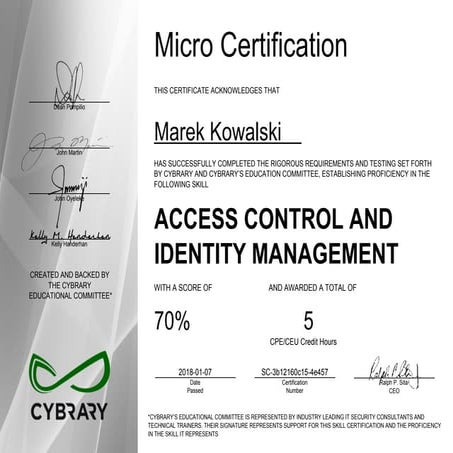 Access contol & identity management | PDF