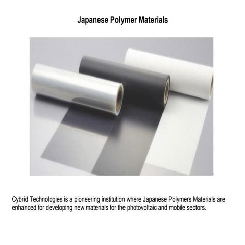 Japanese Polymer Materials | PPT
