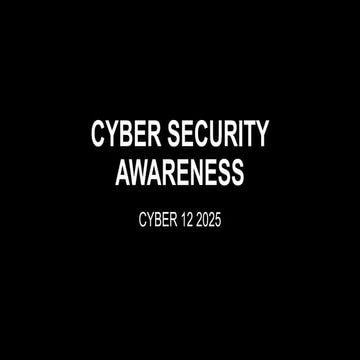 Cybersecurity Awareness Training Presentation v2024.03