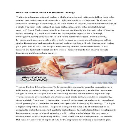 Cycle analysis forex trading | PDF