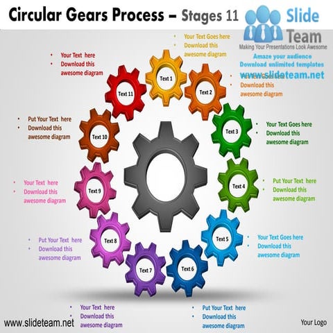 Cycle circular round jigsaw maze piece mechanical spinning gear s ...