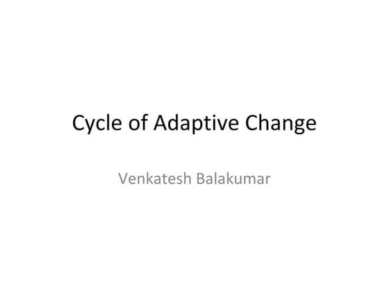 Adaptive change and complexity4 | PPT