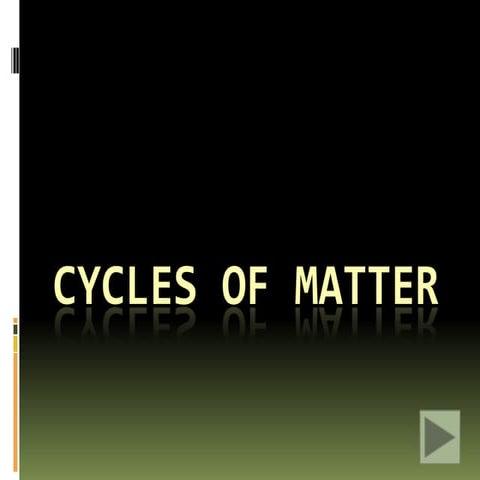 Cycles of matter | PPTX