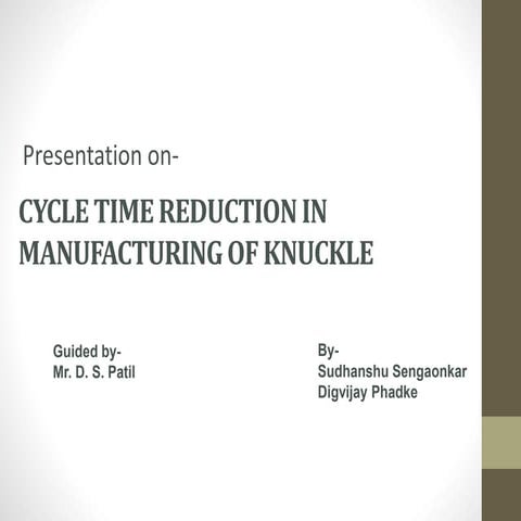 Cycle time reduction | PPTX