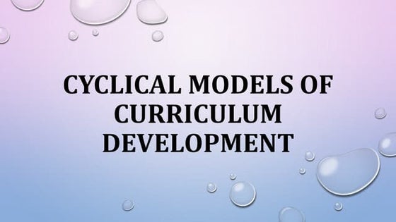 Wheeler’s model of curriculum development | PPT