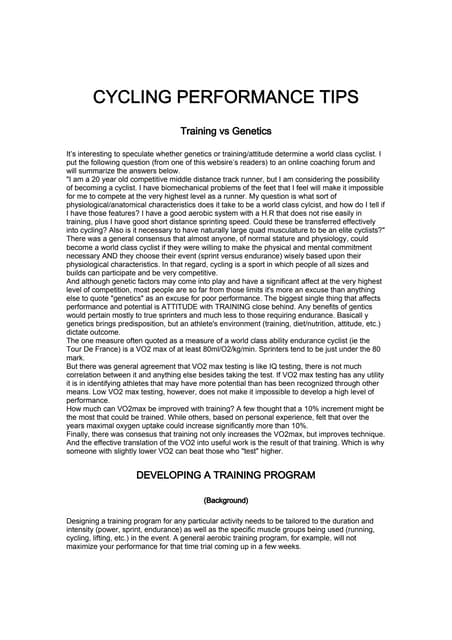 OBLA and VO2 max testing | PPT