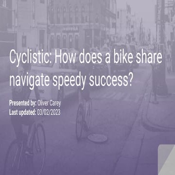 Cyclistic case study | PPTX