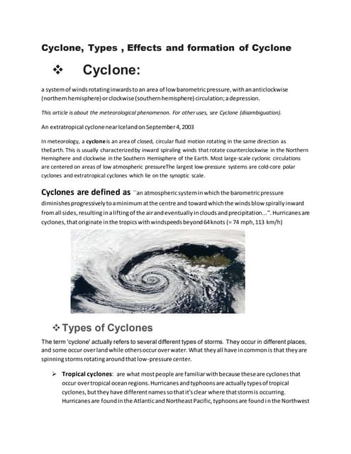 Cyclones | PPT