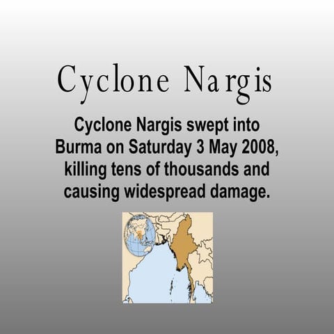 Cyclone Nargis (Pp Tminimizer) | PPT