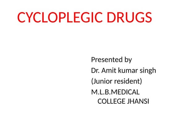 Pharmacology of MIOTICS, MYDRIATICS.pptx