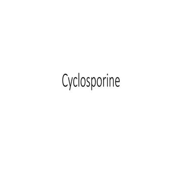 Cyclosporine.pptx