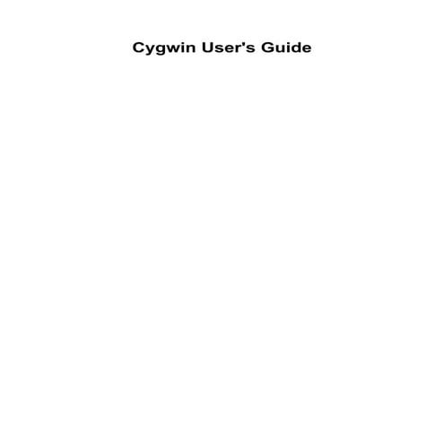 Cygwin ug-net | PDF | Operating Systems | Computer Software and Applications