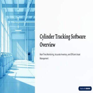 Cylinder Tracking Software for Smarter Industrial Cylinder Management | PDF