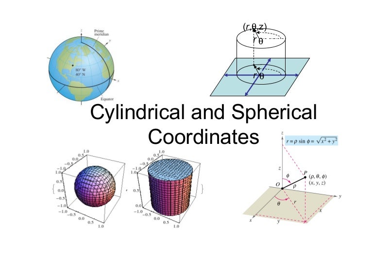 Cylindrical and Spherical Coordinates System