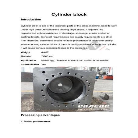 Cylinder block | PDF